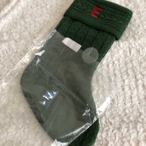 Kohl's | Holiday | Nwt Nice Letter E Well Made Green Stocking | Poshmark